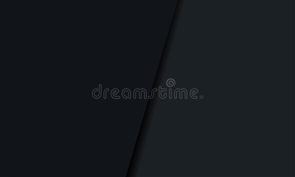 Abstract Plain Black Banner Vector Illustration Stock Vector ...