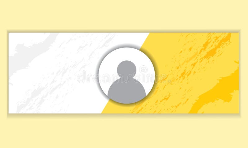 Vector Profile Web Banner Illustration Stock Vector - Illustration of ...