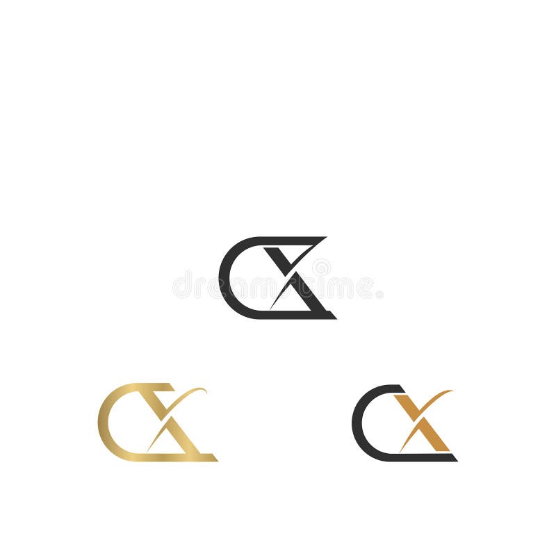 Alphabet Initials Logo CX, XC, C and X Stock Vector - Illustration of ...