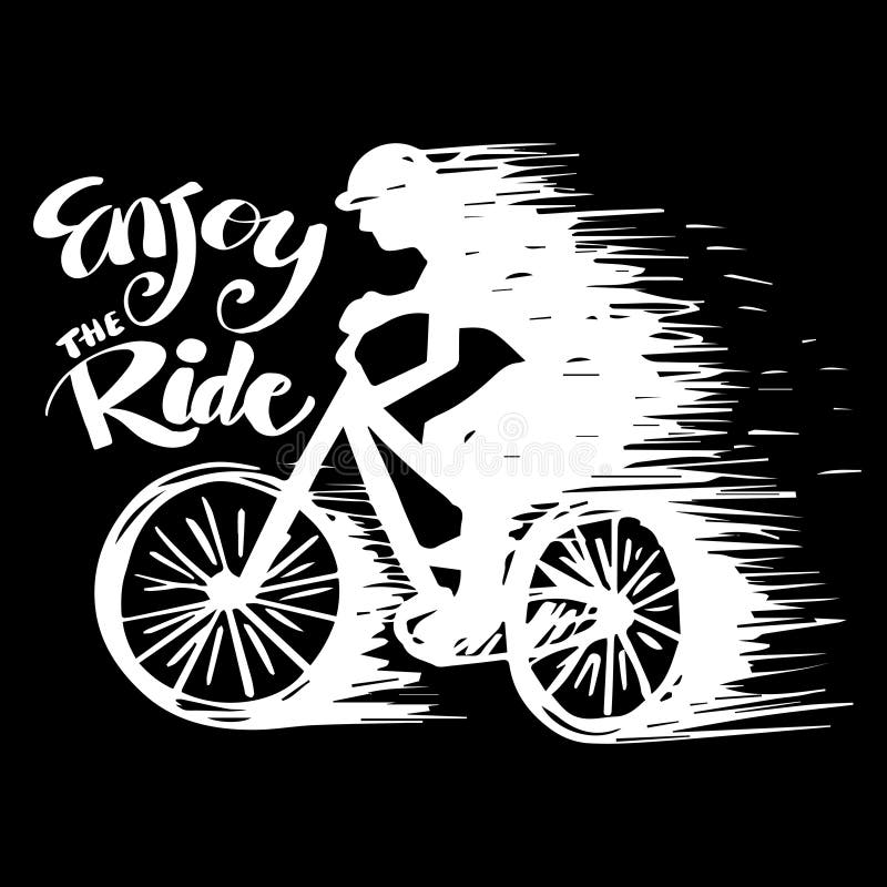 Enjoy the Ride Hand Lettering. Stock Vector - Illustration of font ...
