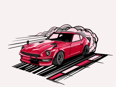 Vector Old Japan Sport Car.nissan 240z Stock Vector - Illustration of ...