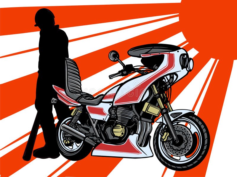 Japanese Motorcycle Yakuza Bozoyoku Gangs with Flag of Rising Sun ...