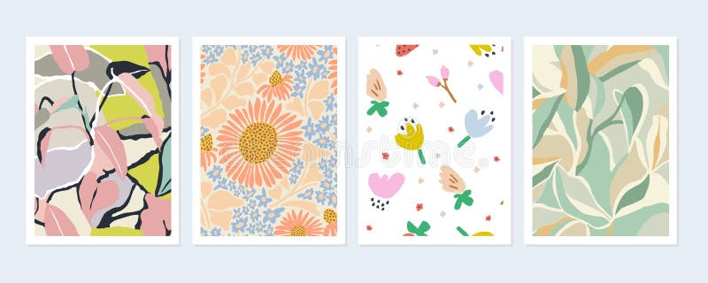 Vector 4 Designs Art Poster Illustration Digital Artwork Stock Vector ...