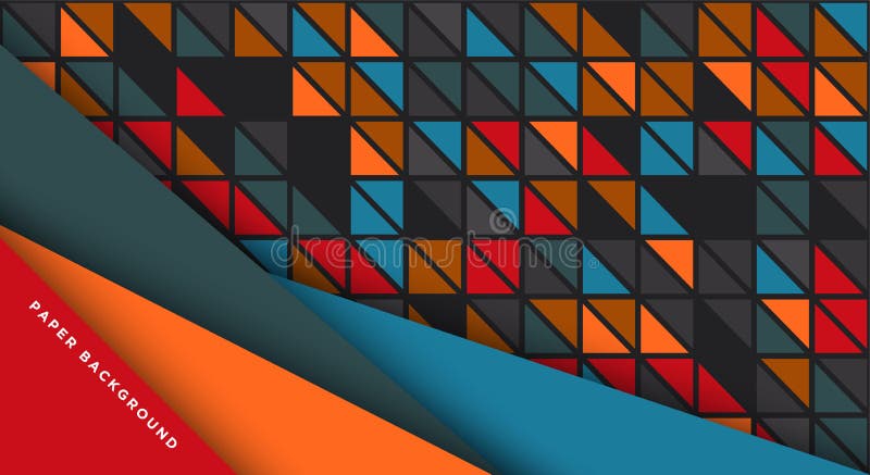 Geometric Background, Overlap Stock Vector - Illustration of geometric ...