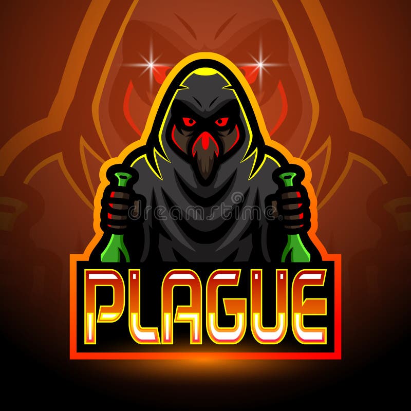 Plague Esport Logo Mascot Design Stock Vector - Illustration of cartoon ...