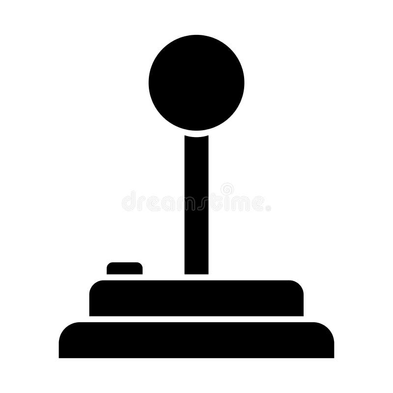 Joystick Icon, Full Black. Suitable for Website Stock Vector ...