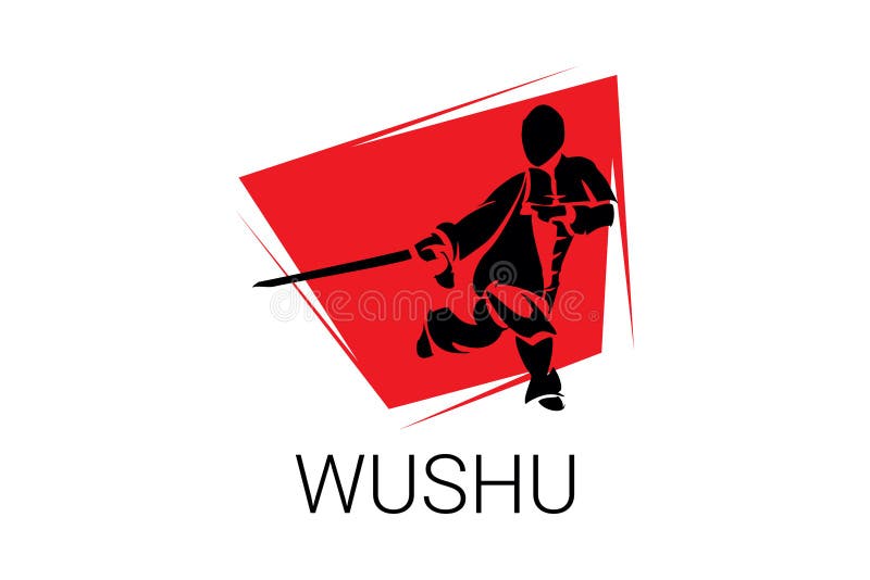 Wushu Sport Vector Line Icon. Sportman, Fighting Stance Stock Vector ...