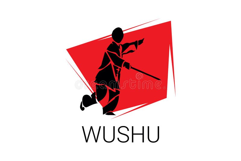 Wushu Sport Vector Line Icon. Sportman, Fighting Stance Stock Vector ...