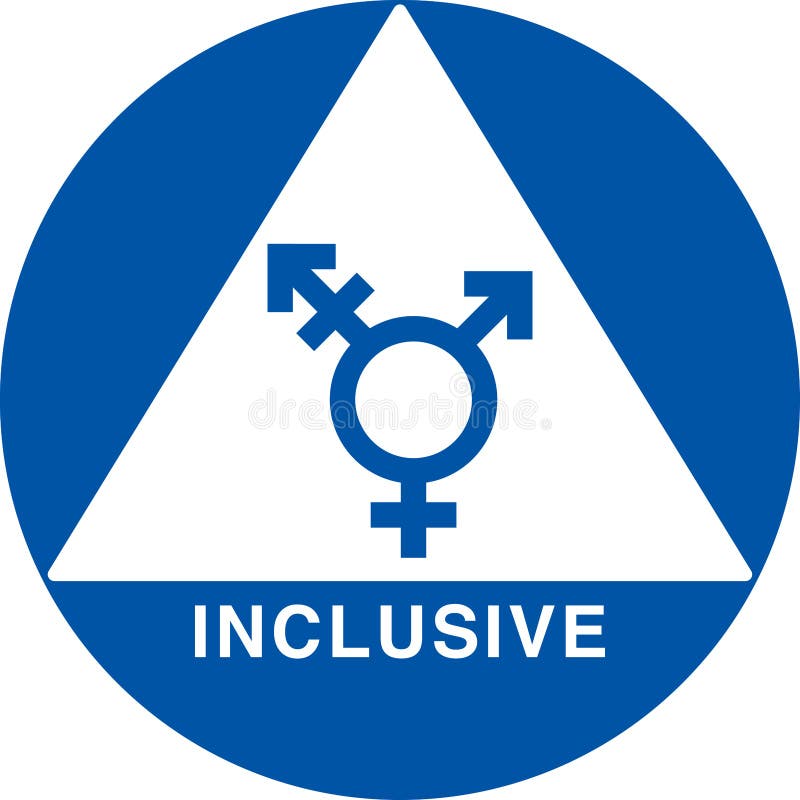 Inclusive Bathroom Sign | Symbol for All Gender and Gender Neutral ...