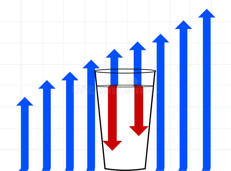 Inflation Illustration Decrease of Money Value Stock Vector ...