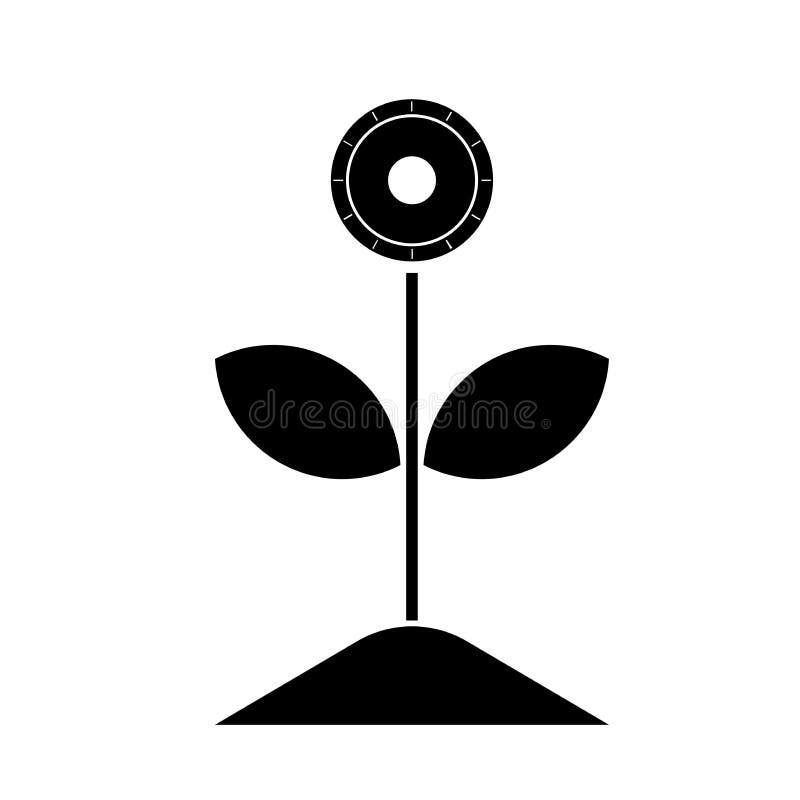 Investment Tree Icon, Full Black. Suitable for Website Stock Vector ...