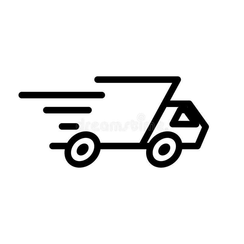 Truck Icon. Freight, Delivery Symbol Stock Vector - Illustration of ...