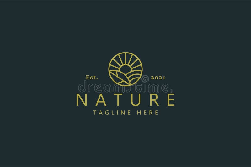 Hill Farm Logo Sunset Stock Illustrations – 493 Hill Farm Logo Sunset ...