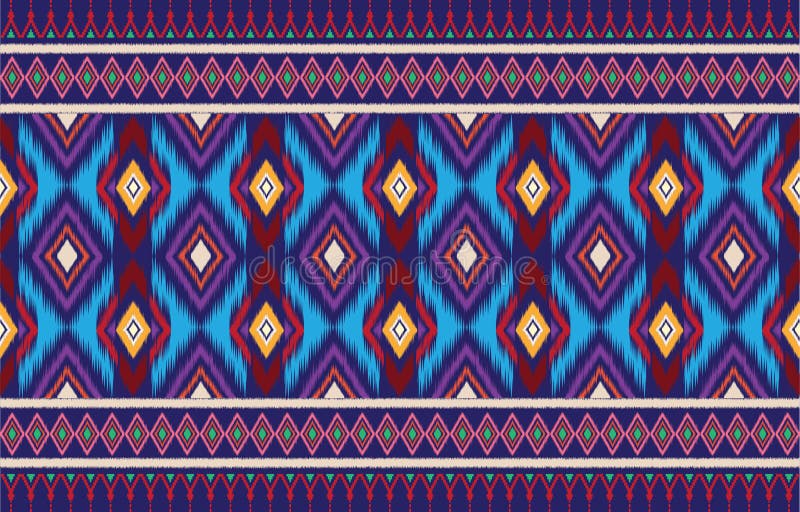 Oriental Ethnic Geometry Traditional Seamless Pattern Design Stock ...