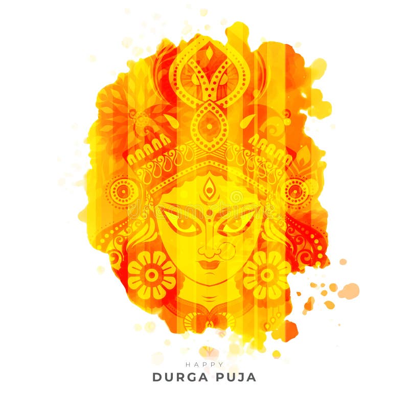Happy Durga Puja Greeting Design Background Stock Illustrations – 1,581 ...