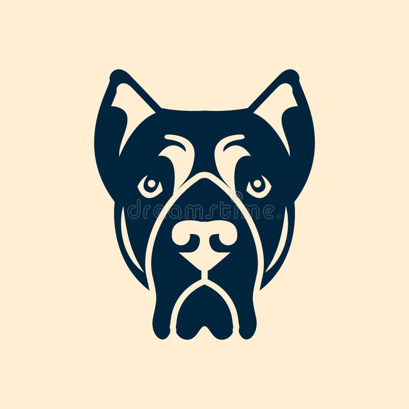 Abstract Dog Face Vector Illustration Stock Vector - Illustration of ...