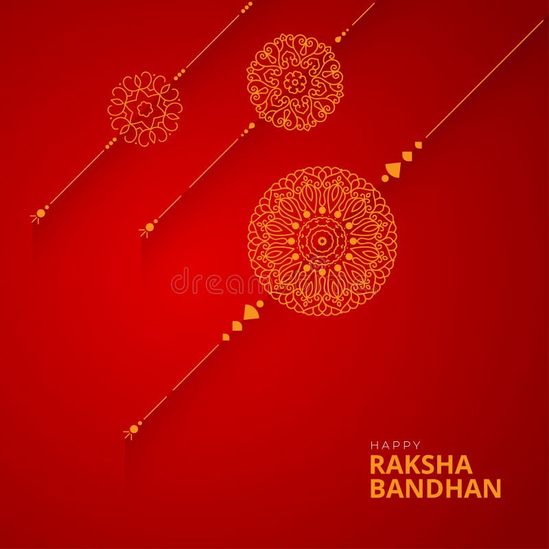Happy Raksha Bandhan Sticker Design Template Set Stock Vector ...