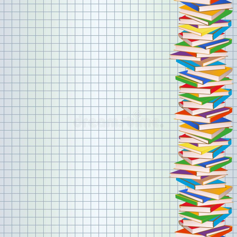 Back To School Card Notebook Seamless Pattern Books , Vector Stock ...