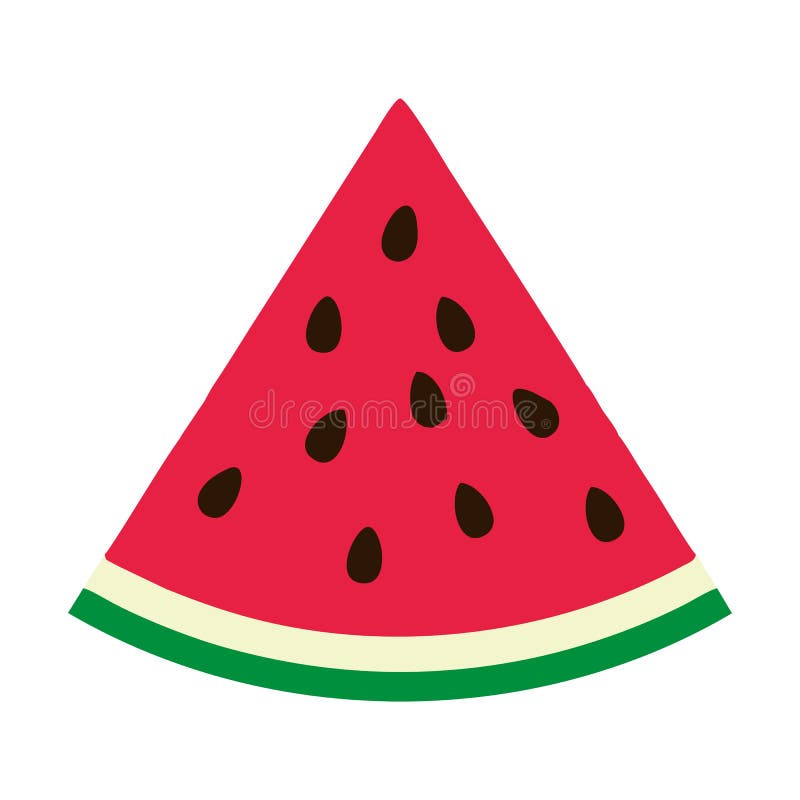 Simple Watermelon Triangle Stock Illustrations – 191 Simple Watermelon ...