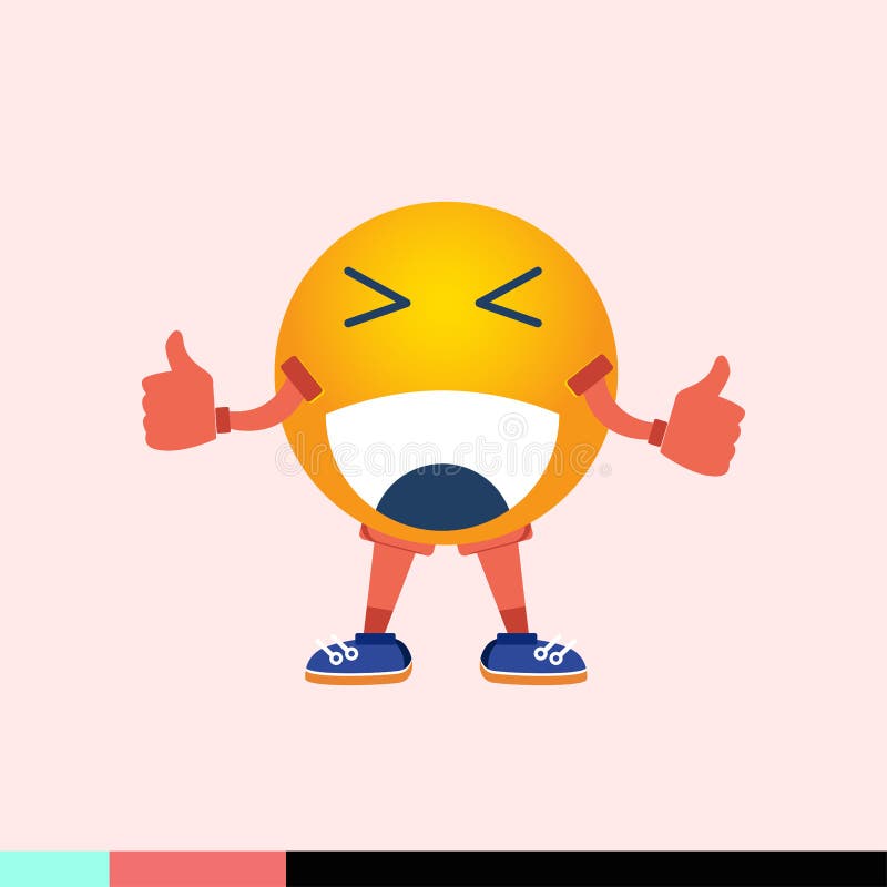 Cute Social Media Smile Characters Stock Vector - Illustration of funny ...