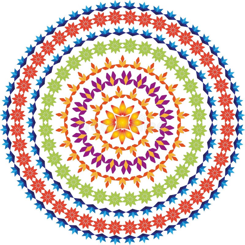 Circle Art Design, Decorative Art, Geometric Circle Design, Stock ...