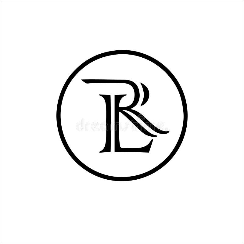 Print LR logo design stock vector. Illustration of shape - 253587787