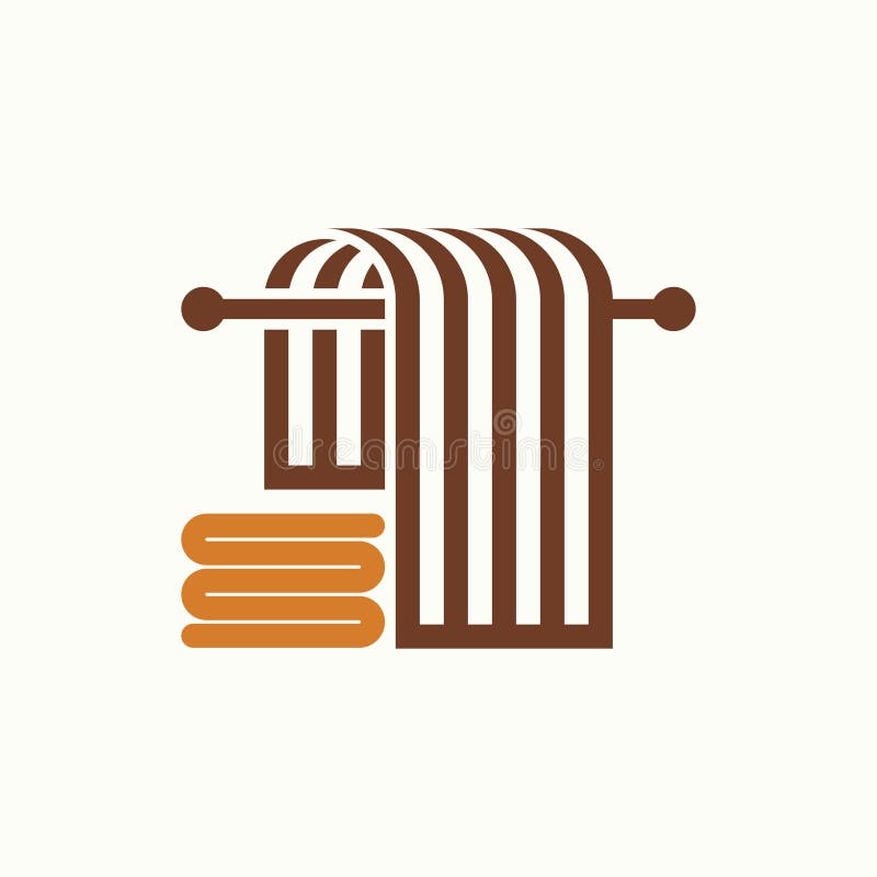 Simple and Unique Clothesline and Towel Folds in 3d Image Graphic Icon ...