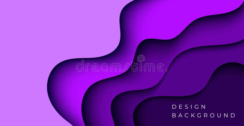 Multi Layers Purple Dark Texture 3D Papercut Layers in Gradient Vector ...