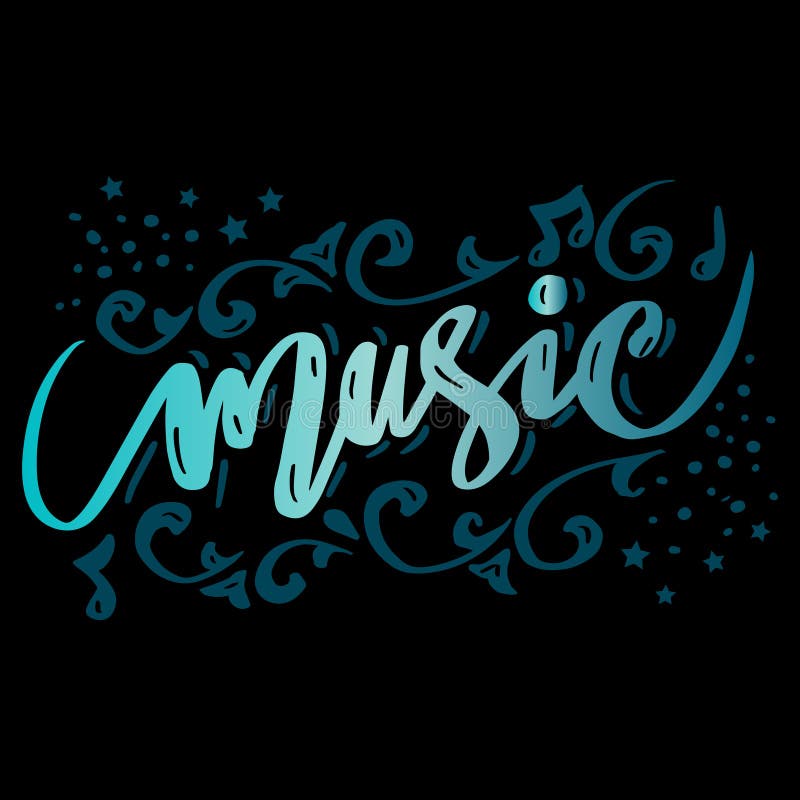 Brush Stroke Music Note Stock Illustrations – 105 Brush Stroke Music ...