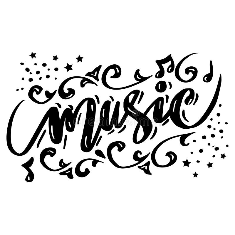 Brush Stroke Music Note Stock Illustrations – 105 Brush Stroke Music ...
