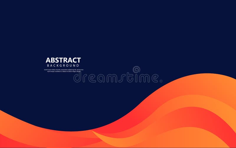 Abstract Geometric Wave Shape Navy and Blue Flat Background Vector ...