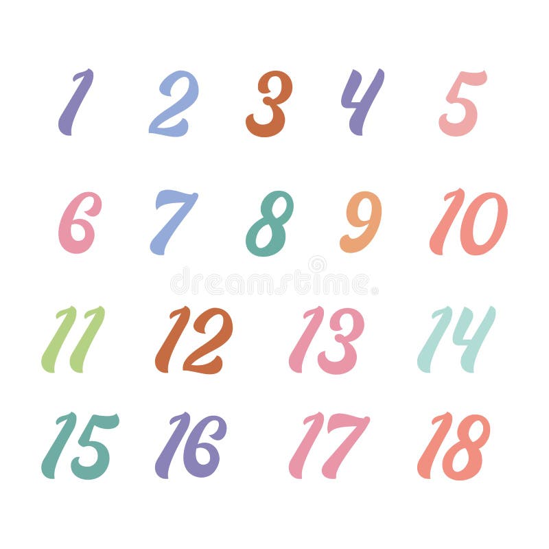 Number Gradient Vector Illustration File Stock Illustration ...