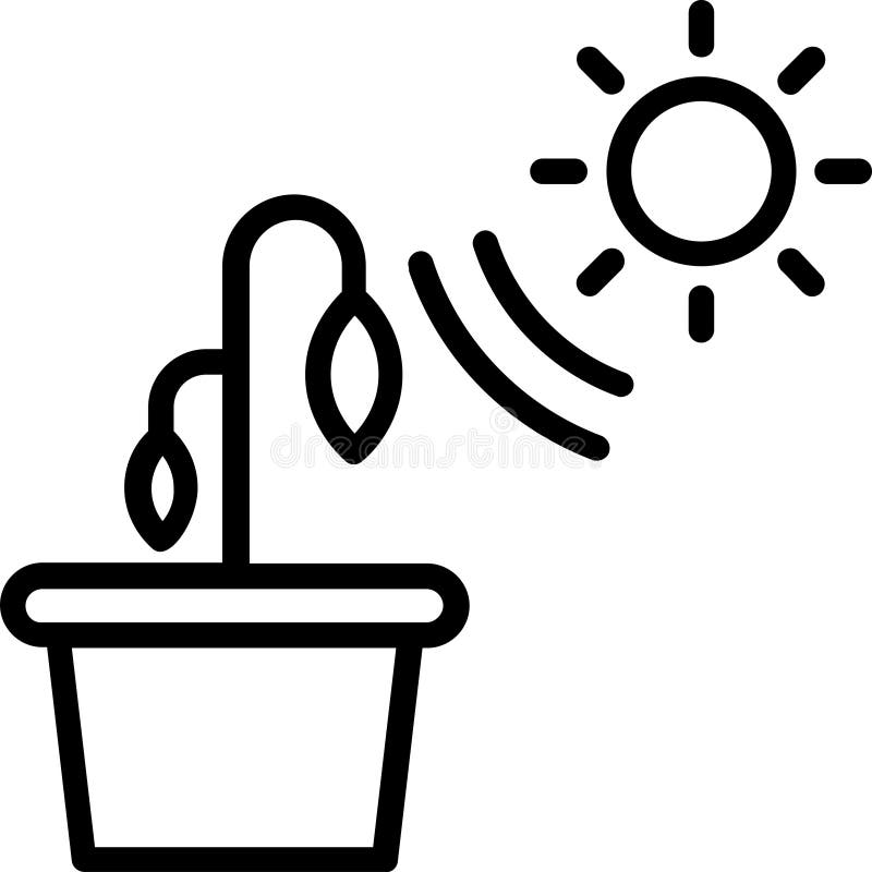 Withered Icon with Glyph Style Stock Vector - Illustration of ...