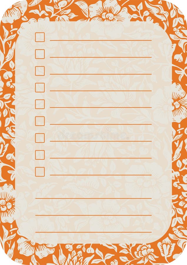 To do list stock vector. Illustration of check, flowers - 254045978