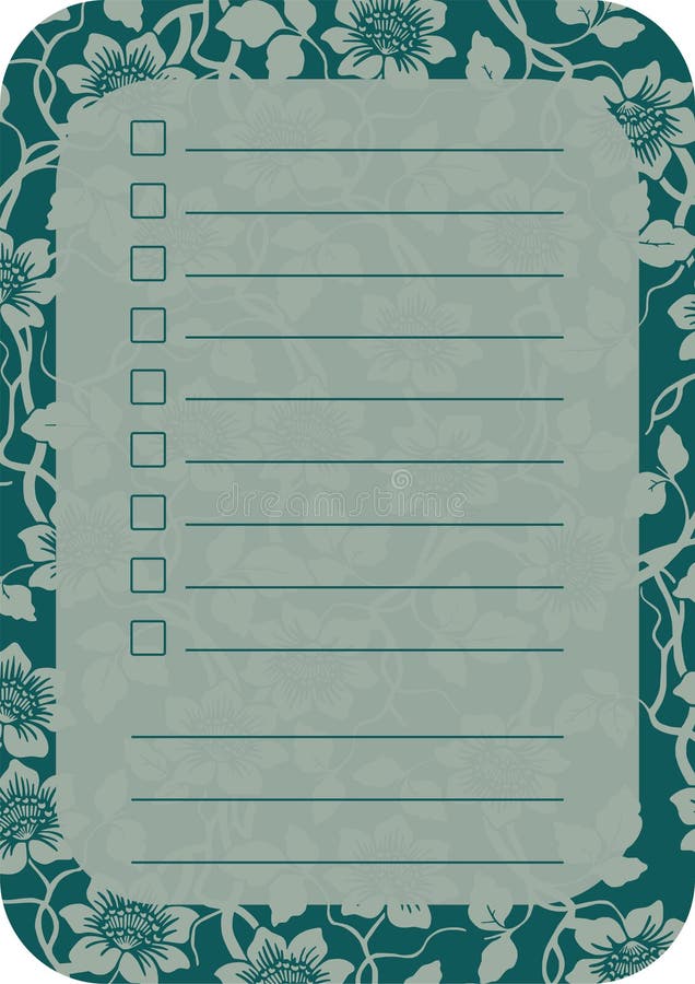 To do list stock vector. Illustration of leaves, blue - 254047570