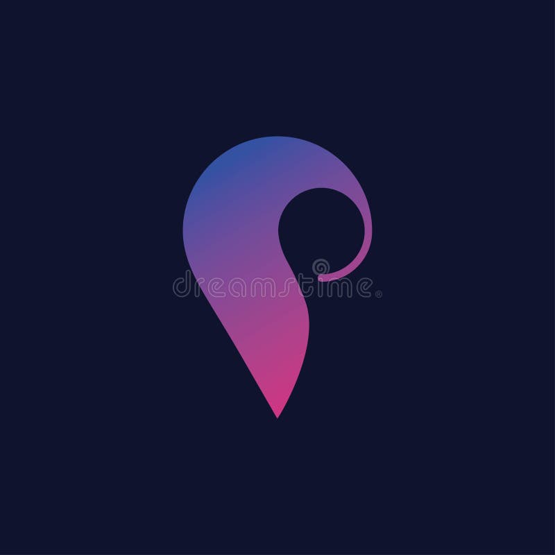 Pin Place Location Logo Design Stock Vector - Illustration of internet ...