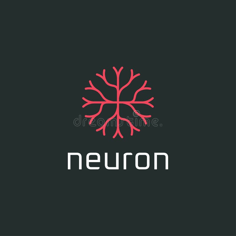 Neuron Logo Design Vector Template Stock Vector - Illustration of ...