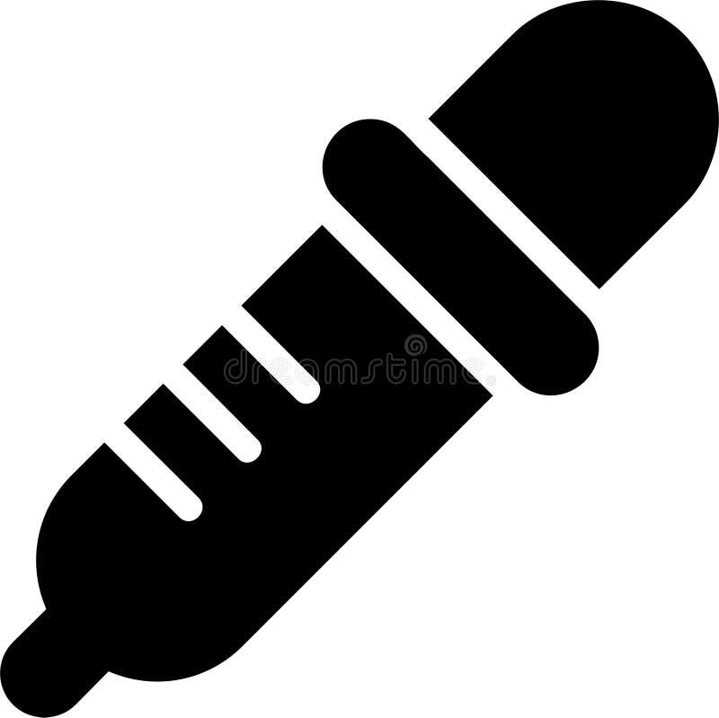 Dropper Icon with Outline Style Stock Vector - Illustration of outline ...