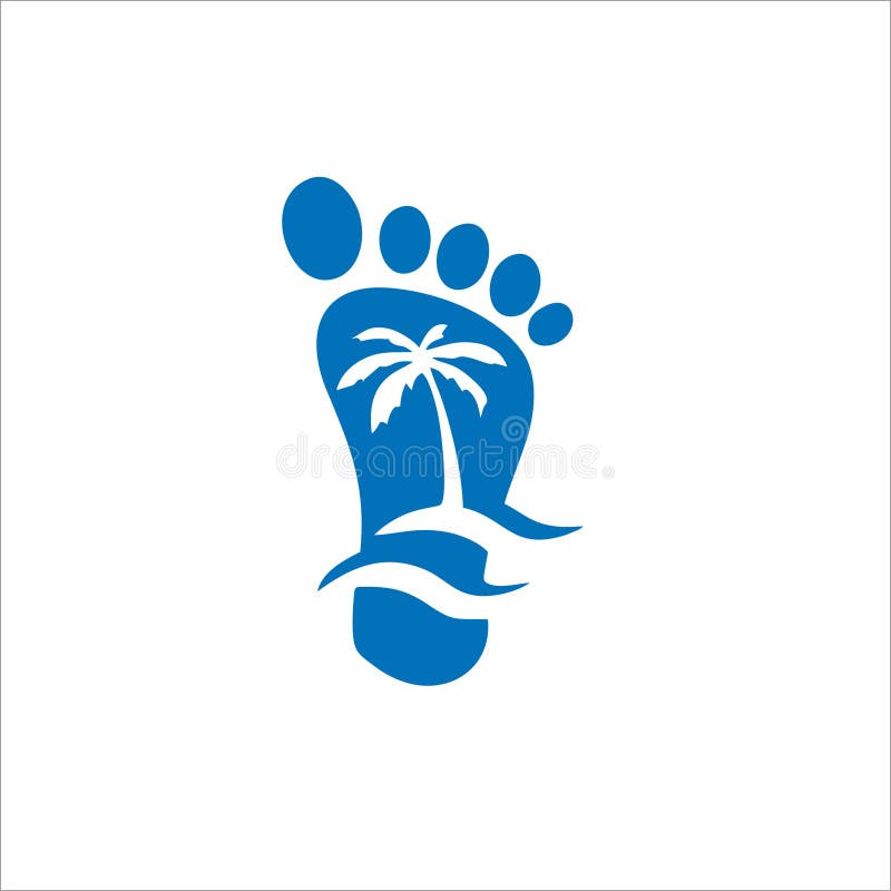 Print Beach Foot Logo Design for Home for Your Name and Company ...