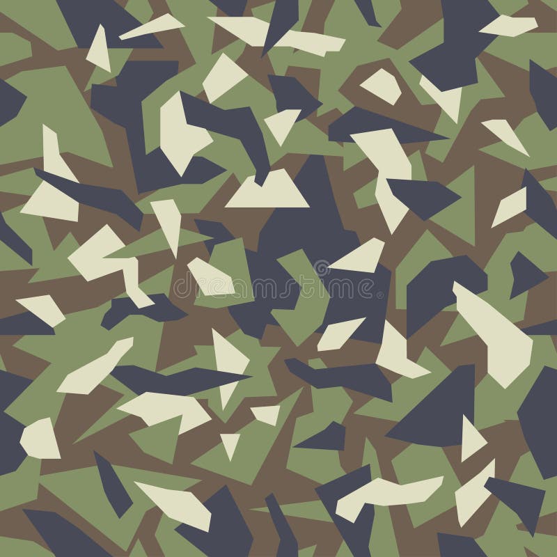 Geometric Camo Seamless Pattern. Abstract Military or Hunting ...