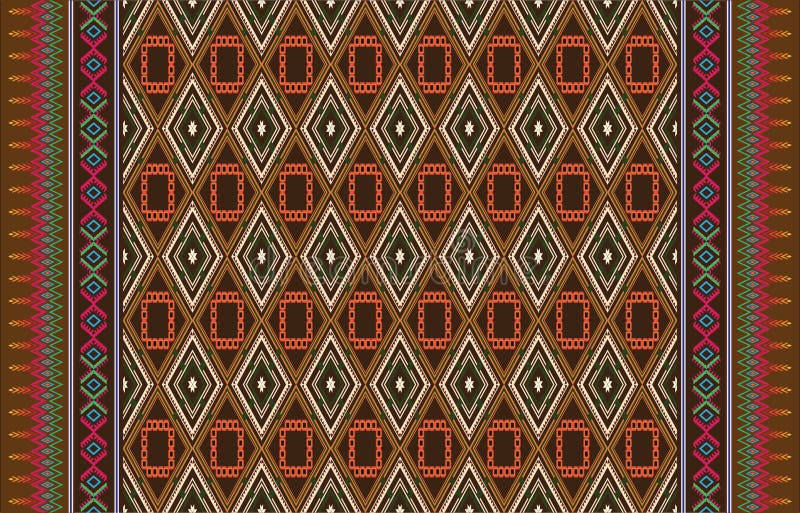 Geometric Ethnic Pattern Seamless Design for Background or Wallpaper ...