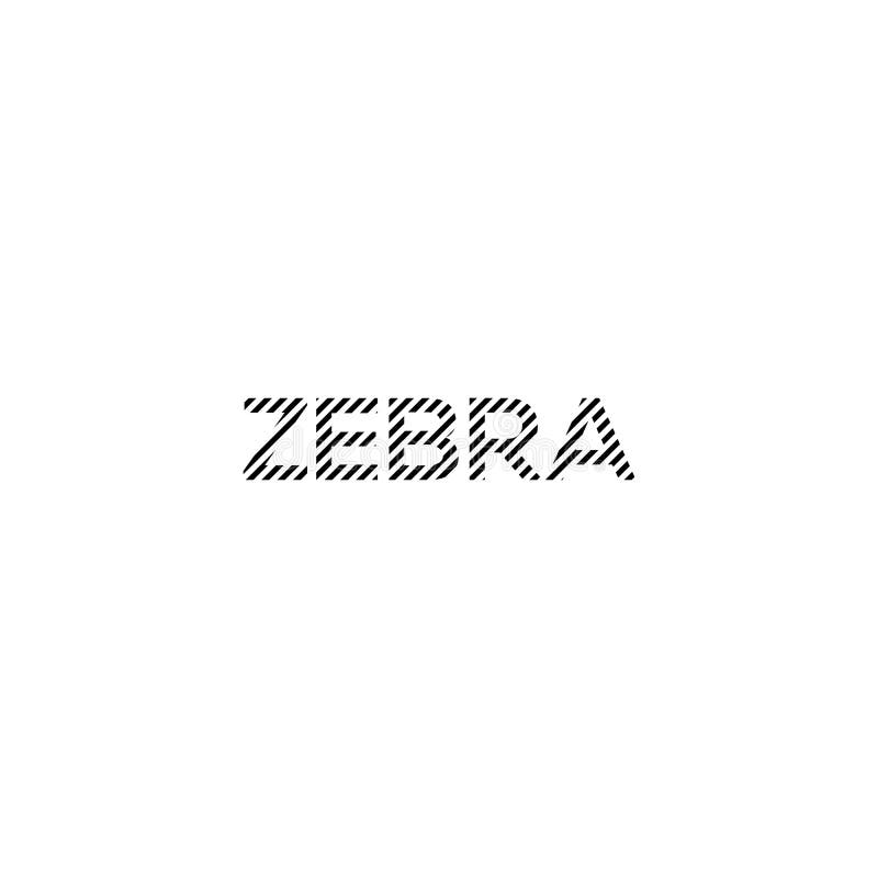 Zebra Logo Design Inspiration. Zebra Logo on White Background Stock ...