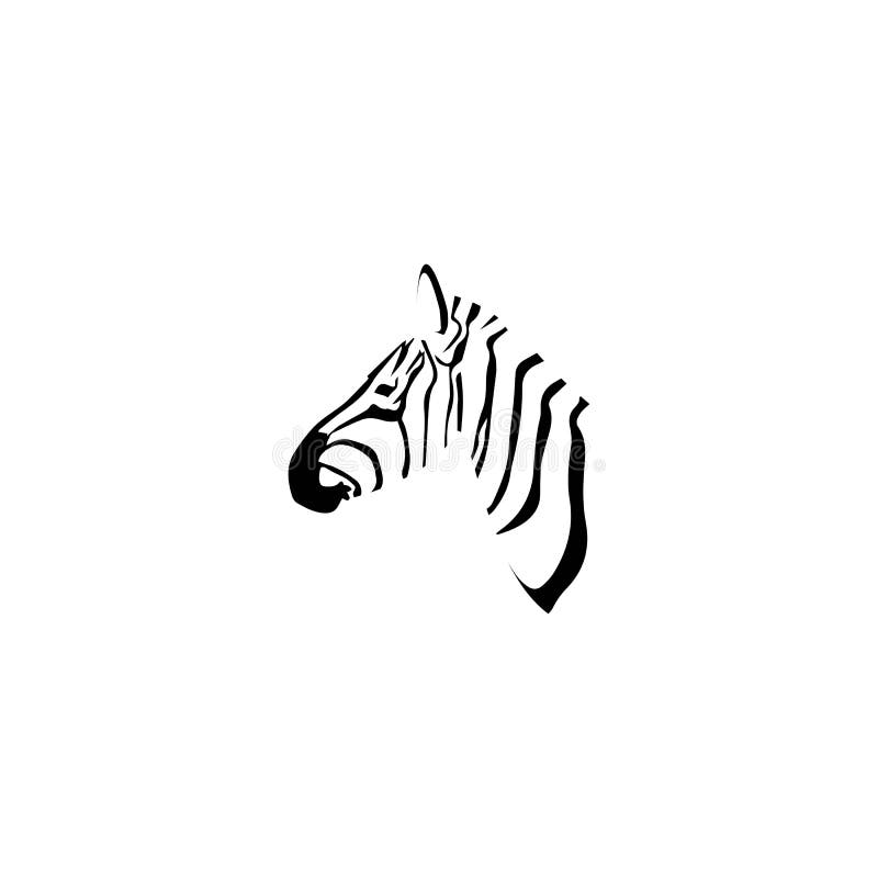 Zebra Logo Design Inspiration. Zebra Logo on White Background Stock ...