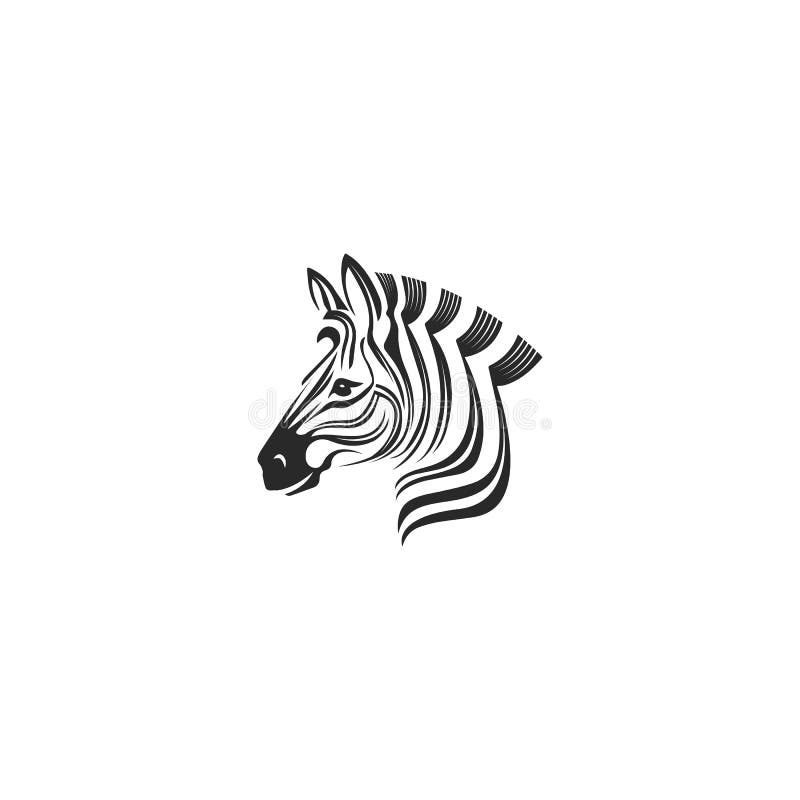 Zebra Logo Design Inspiration. Zebra Logo on White Background Stock ...
