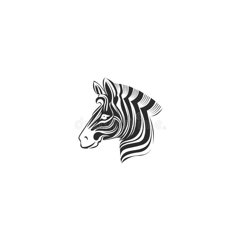Zebra Logo Design Inspiration. Zebra Logo on White Background Stock ...