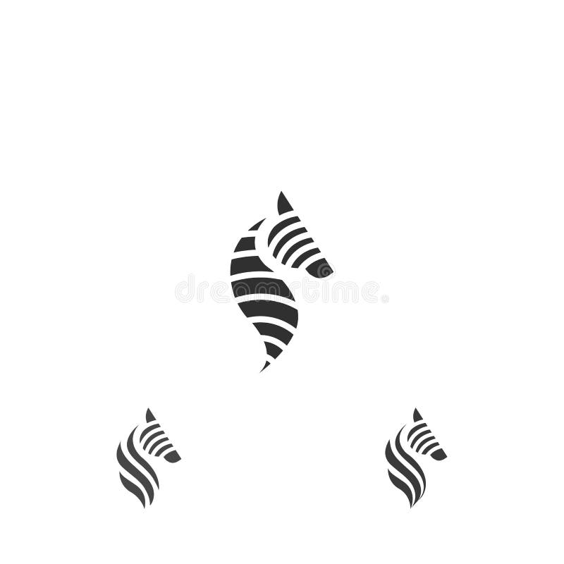 Zebra Logo Design Inspiration. Zebra Logo on White Background Stock ...