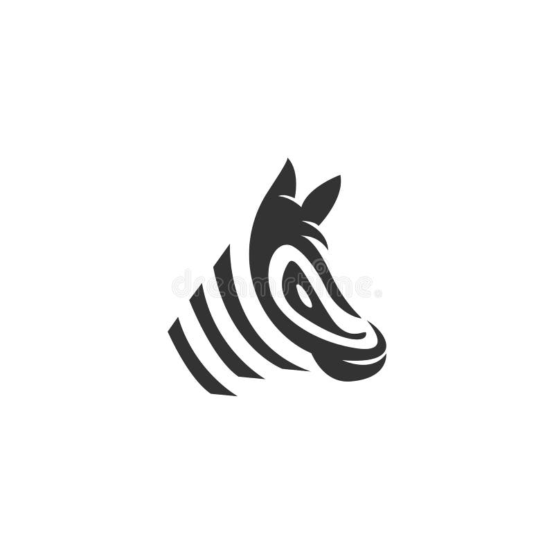 Zebra Logo Design Inspiration. Zebra Logo on White Background Stock ...