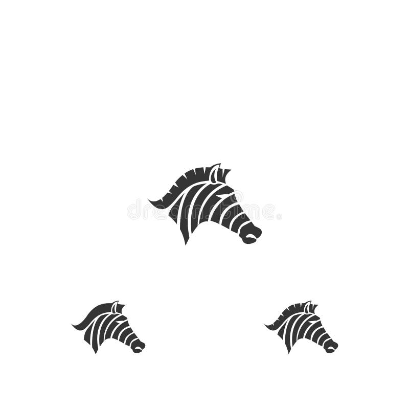Zebra Logo Design Inspiration. Zebra Logo on White Background Stock ...