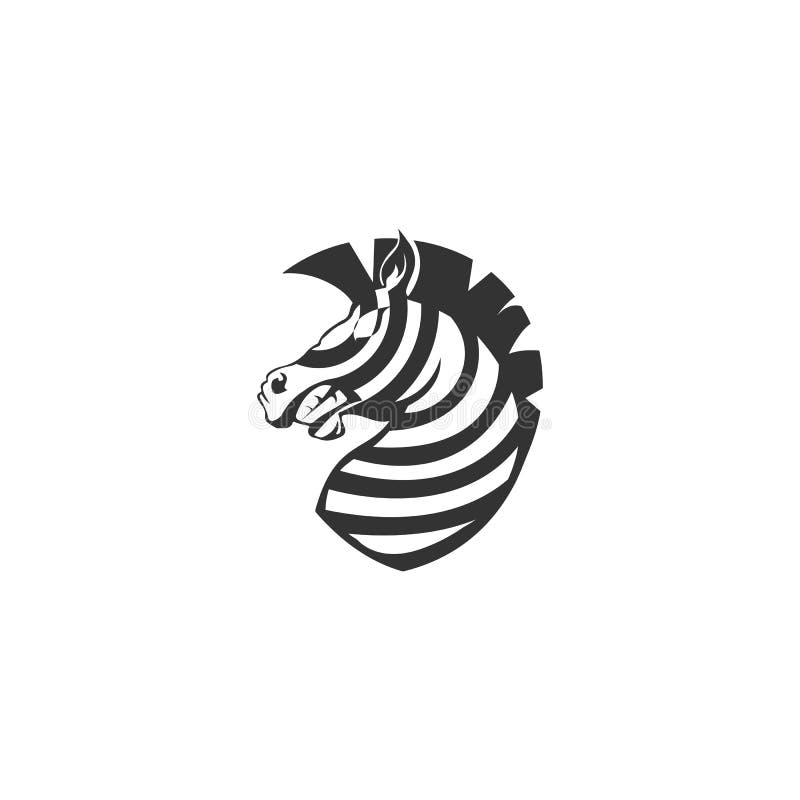 Zebra Logo Design Inspiration. Zebra Logo on White Background Stock ...