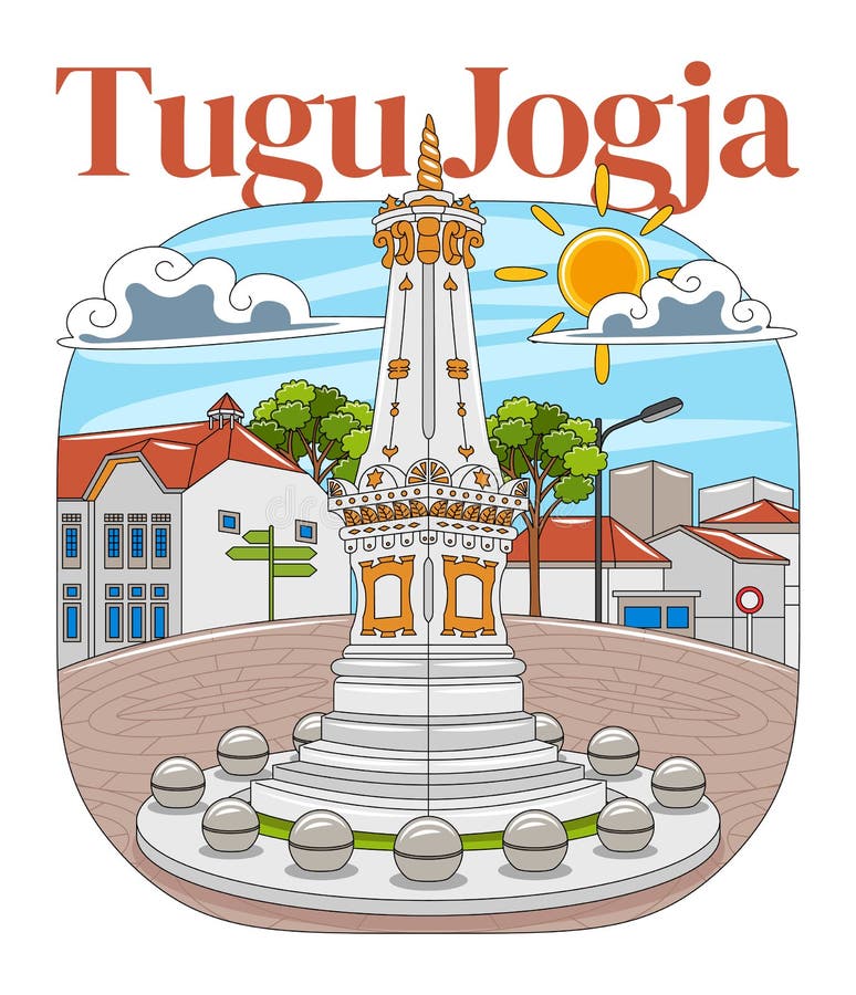 Yogyakarta Landmark Monument Stock Illustrations – 153 Yogyakarta ...